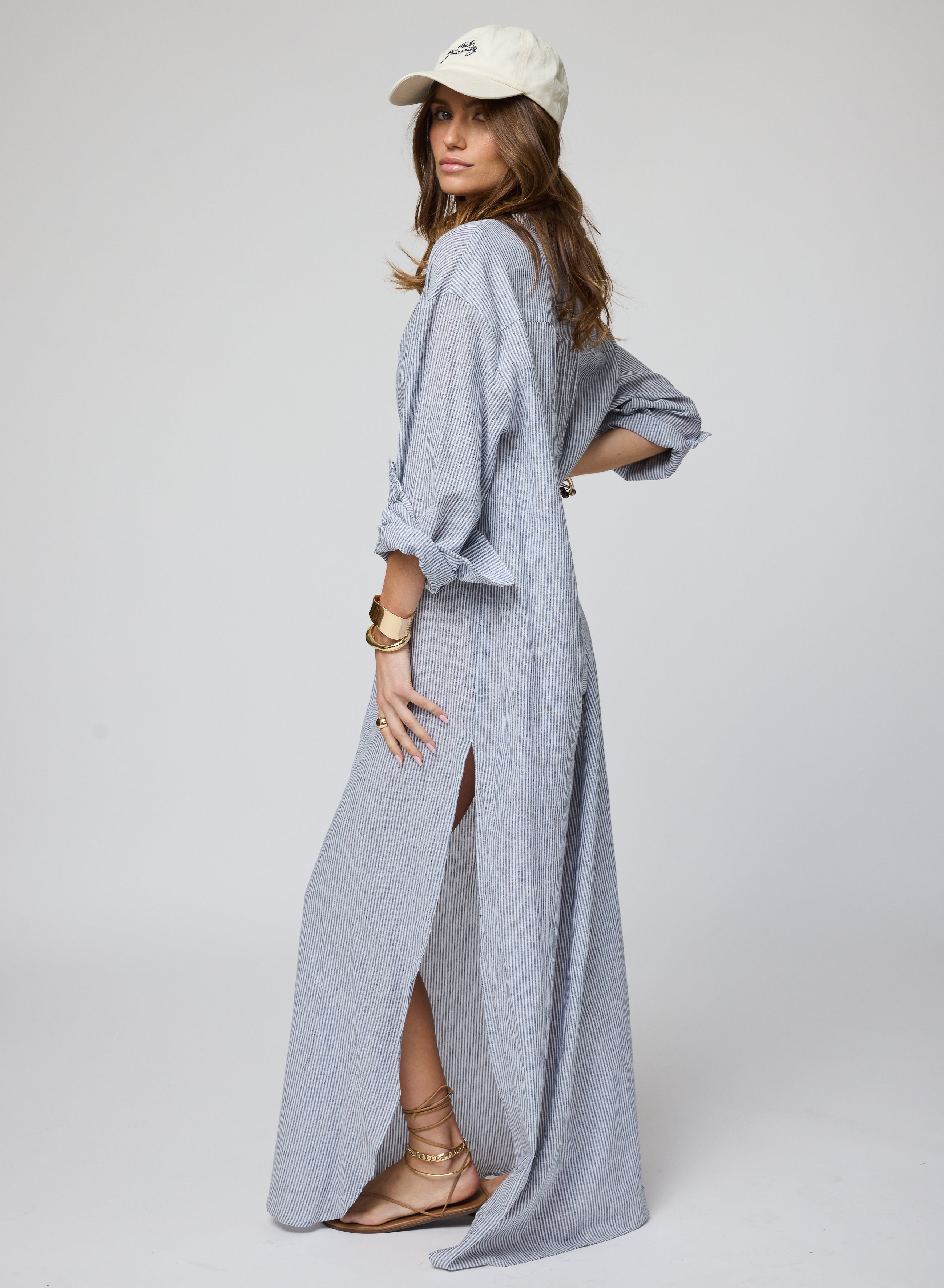 THE LINEN VOILE KAFTAN – STILLWATER